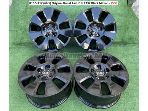 Gyári alufelni R16 5x112 (66.5) Original Ronal Audi 7.5J ET37 Black ...